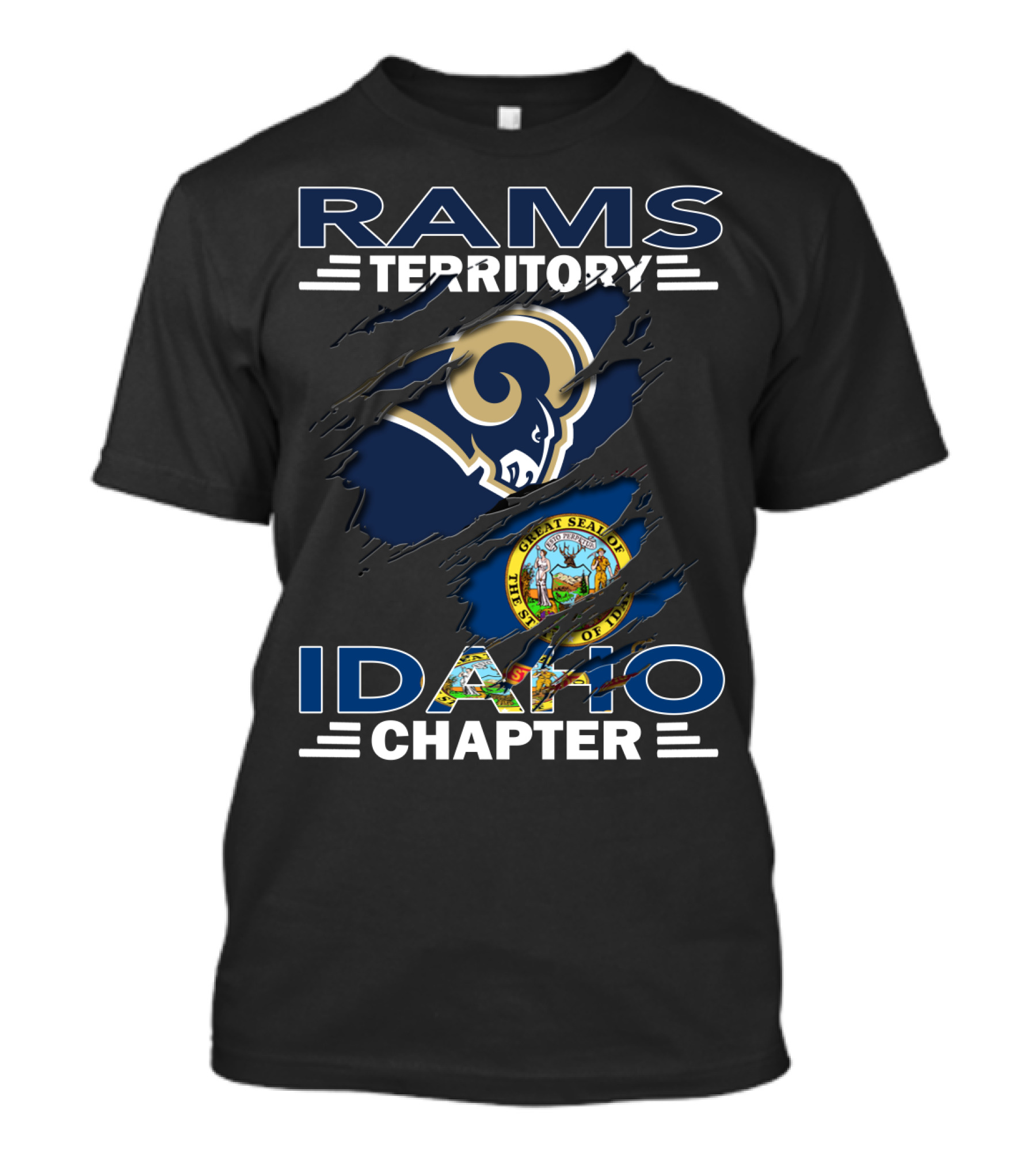 Rams Territory Idaho Chapter The Great Seal Of Idaho T-Shirt