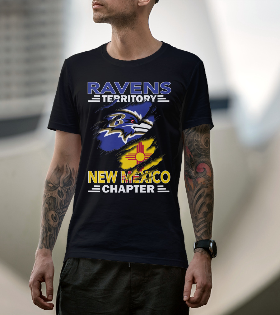 Ravens Territory New Mexico Chapter Baltimore Ravens Fan Club T-Shirt