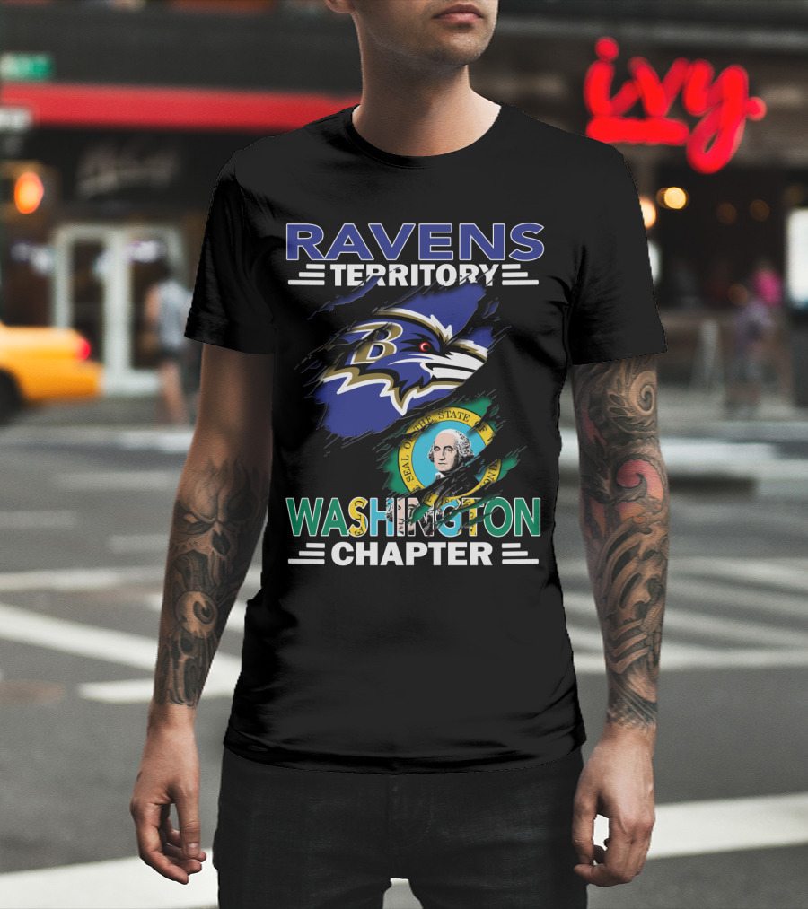 Ravens Territory Washington Chapter Seal Of The State Of Washington T-Shirt