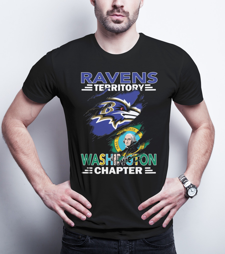 Ravens Territory Washington Chapter Seal Of The State Of Washington T-Shirt