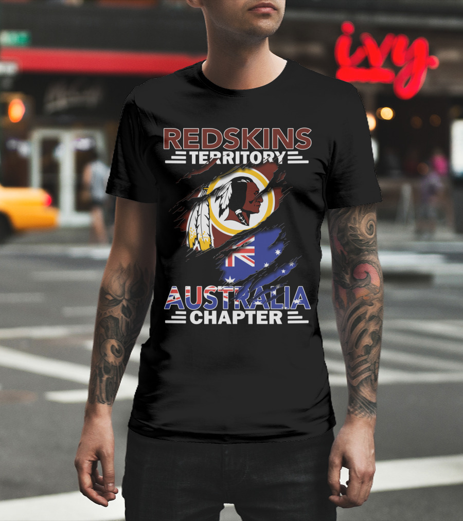 Redskins Territory Australia Chapter Flag T-Shirt