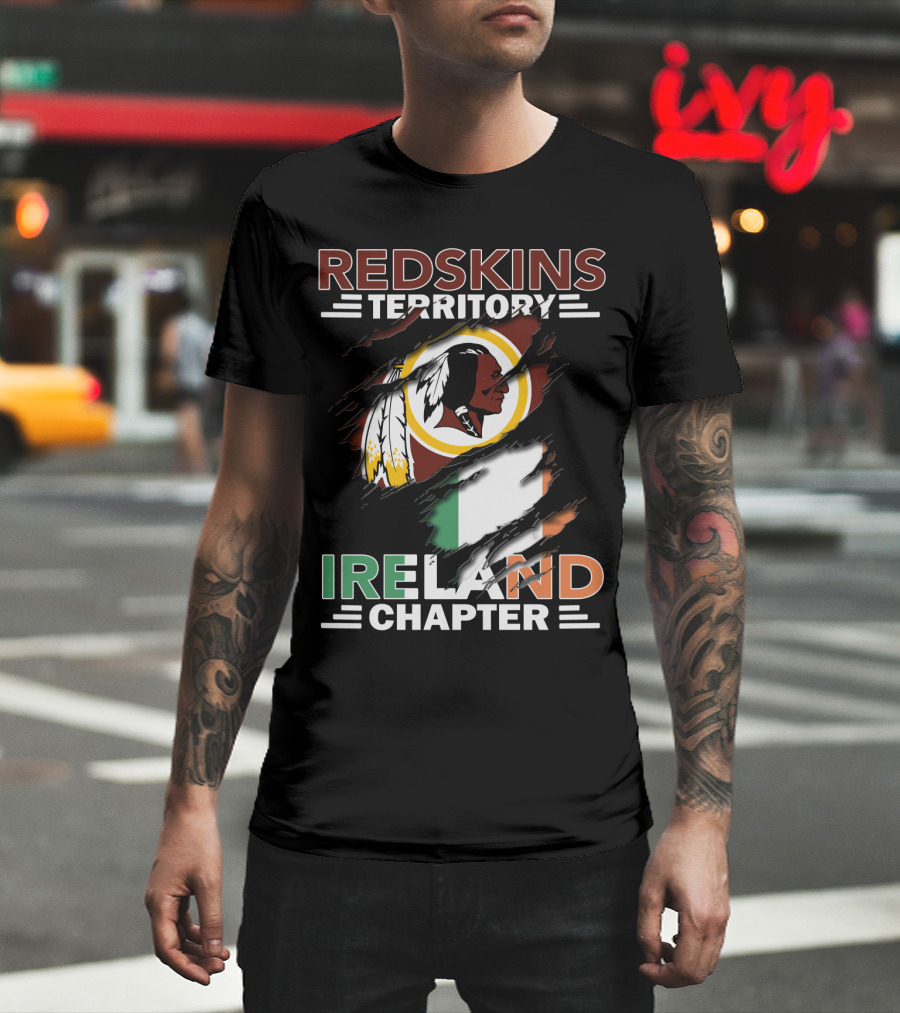 Redskins Territory Ireland Chapter Flag Symbolism T-Shirt