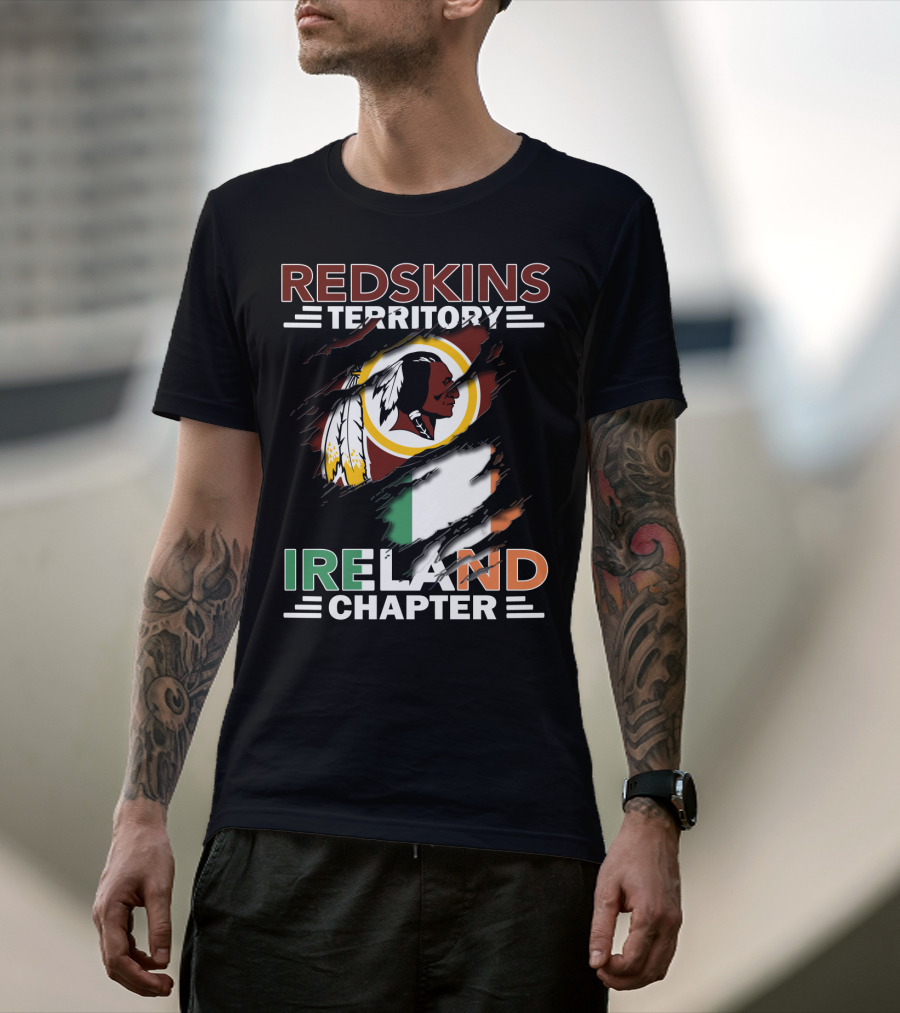Redskins Territory Ireland Chapter Flag Symbolism T-Shirt