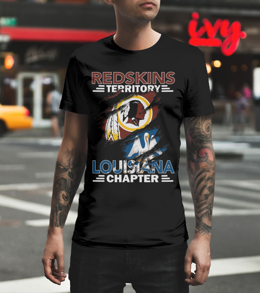 Redskins Territory Louisiana Chapter State Pride T-Shirt