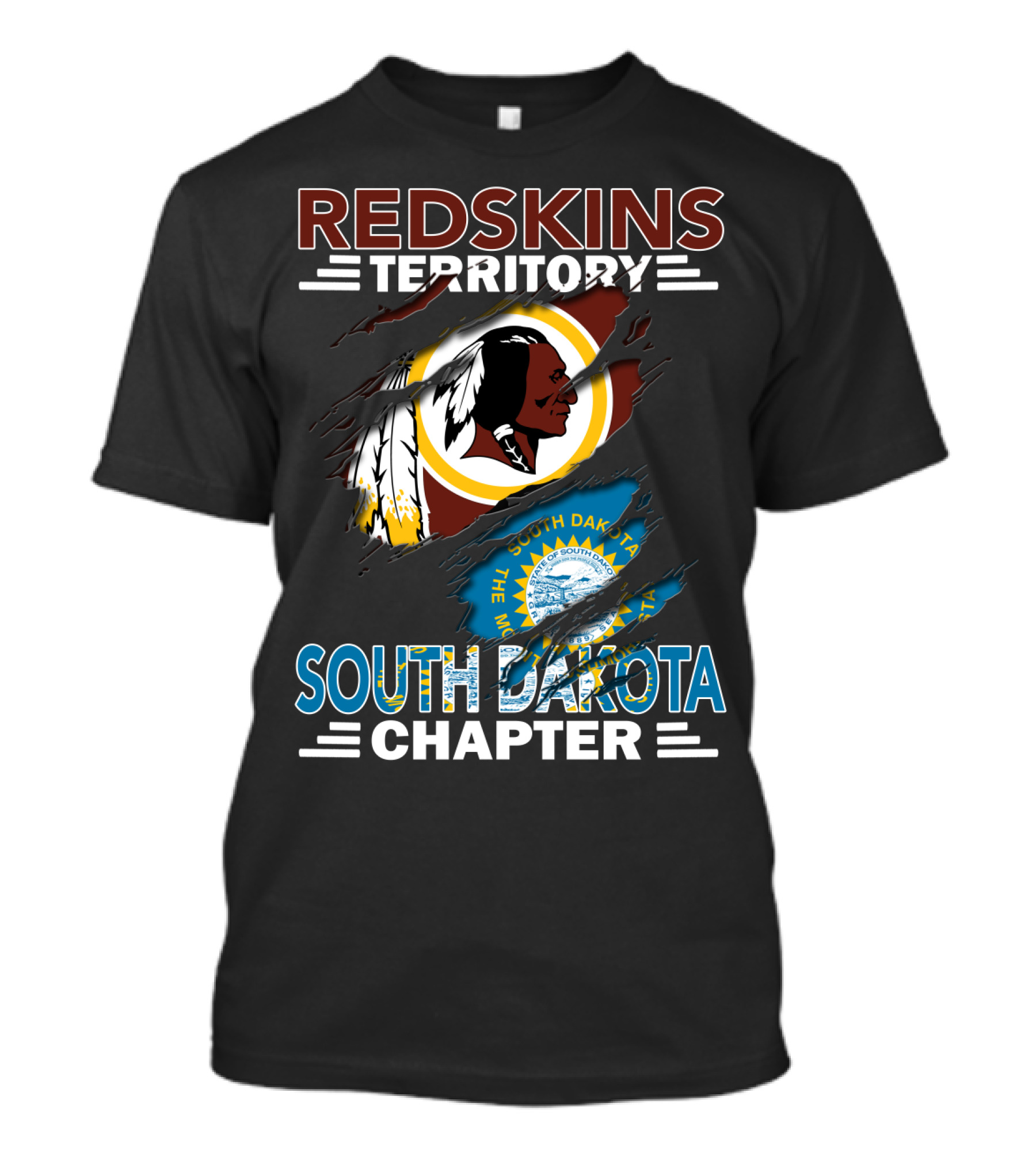 Redskins Territory South Dakota Chapter American Football Fan Community T-Shirt