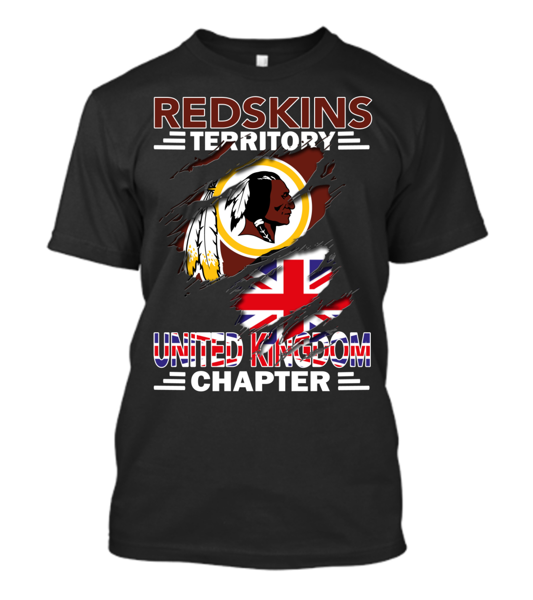 Redskins Territory United Kingdom Chapter Union Jack T-Shirt