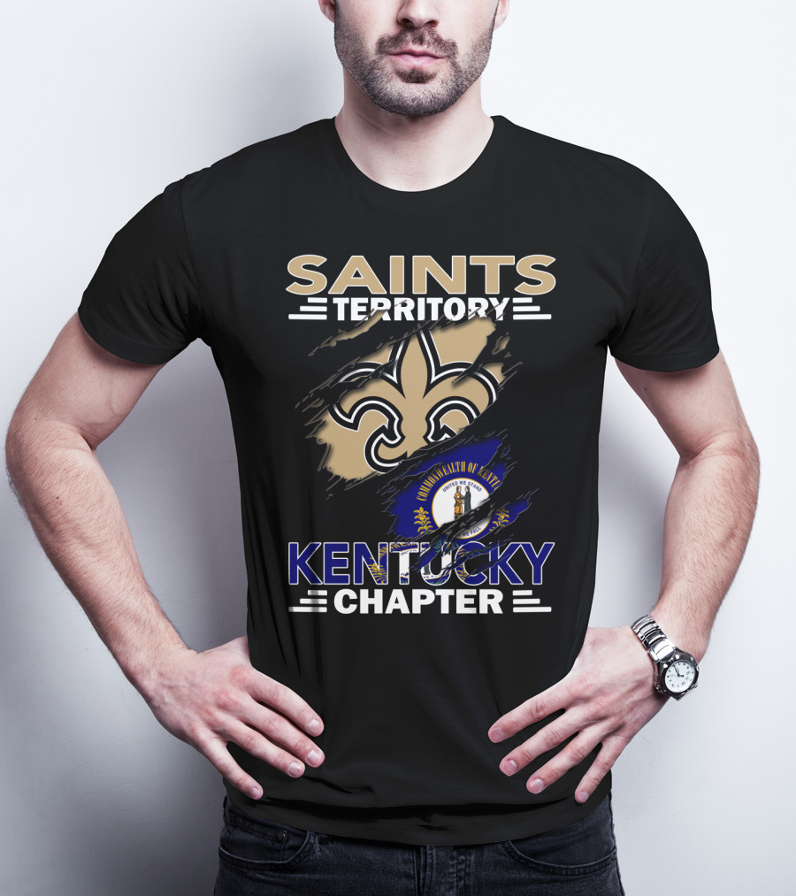 Saints Territory Kentucky Chapter Commonwealth Of Kentucky Fleur-de-Lis T-Shirt