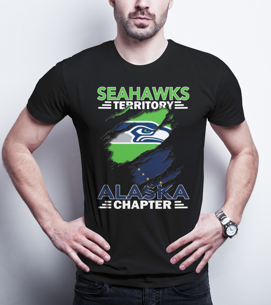 Seahawks Territory Alaska Chapter Flag T-Shirt