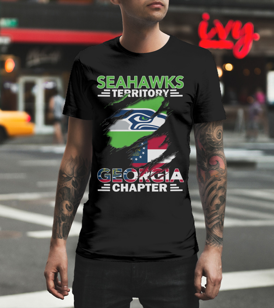 Seahawks Territory Georgia Chapter Flag T-Shirt