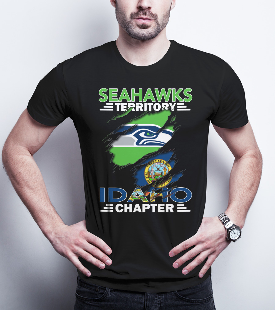 Seahawks Territory Idaho Chapter The Great Seal Of Idaho T-Shirt