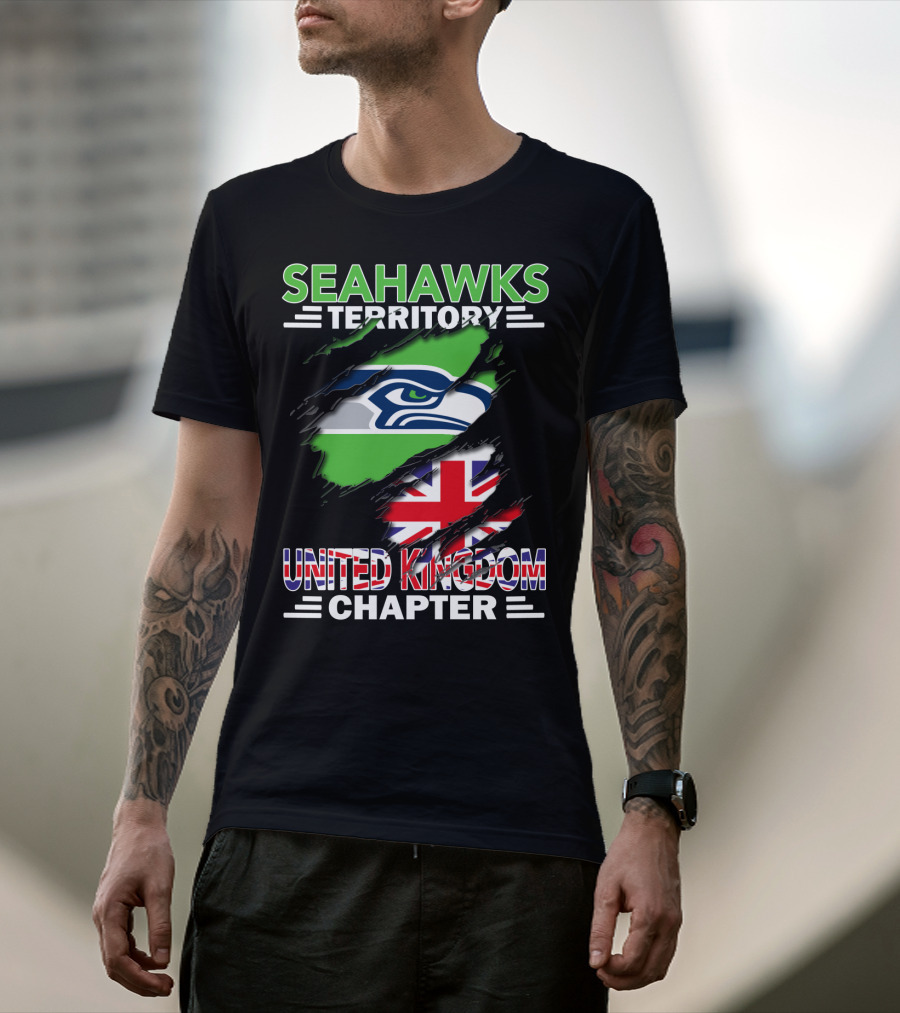 Seahawks Territory United Kingdom Chapter Flag T-Shirt