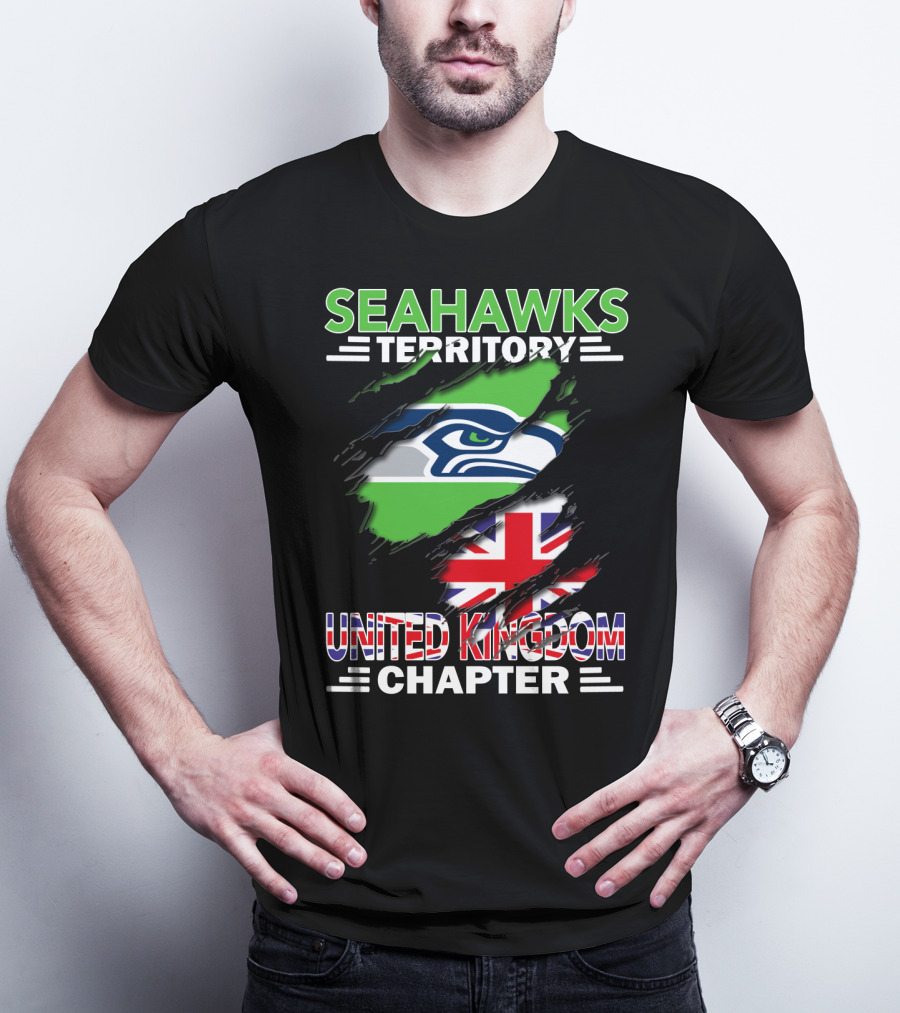 Seahawks Territory United Kingdom Chapter Flag T-Shirt
