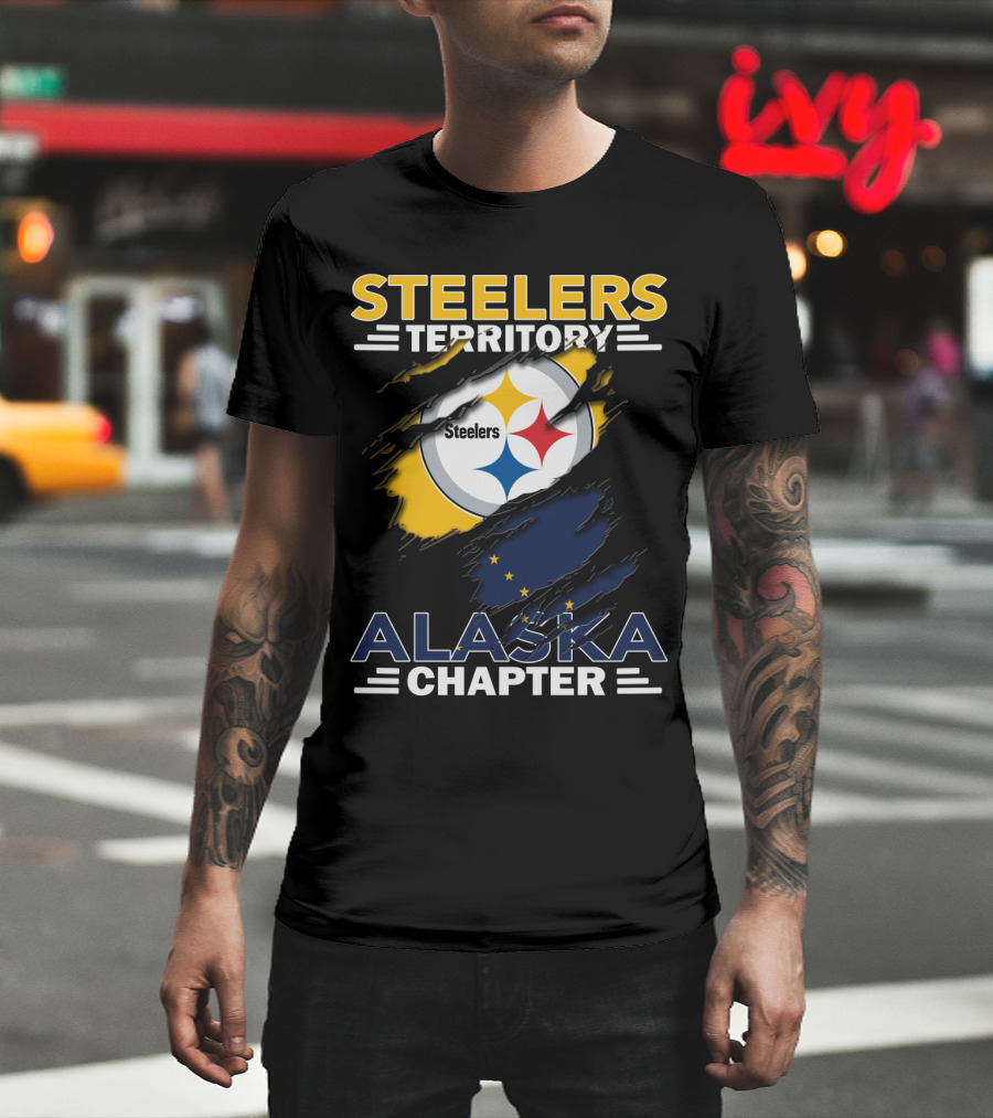 Steelers Territory Alaska Chapter Stars And Flag T-Shirt