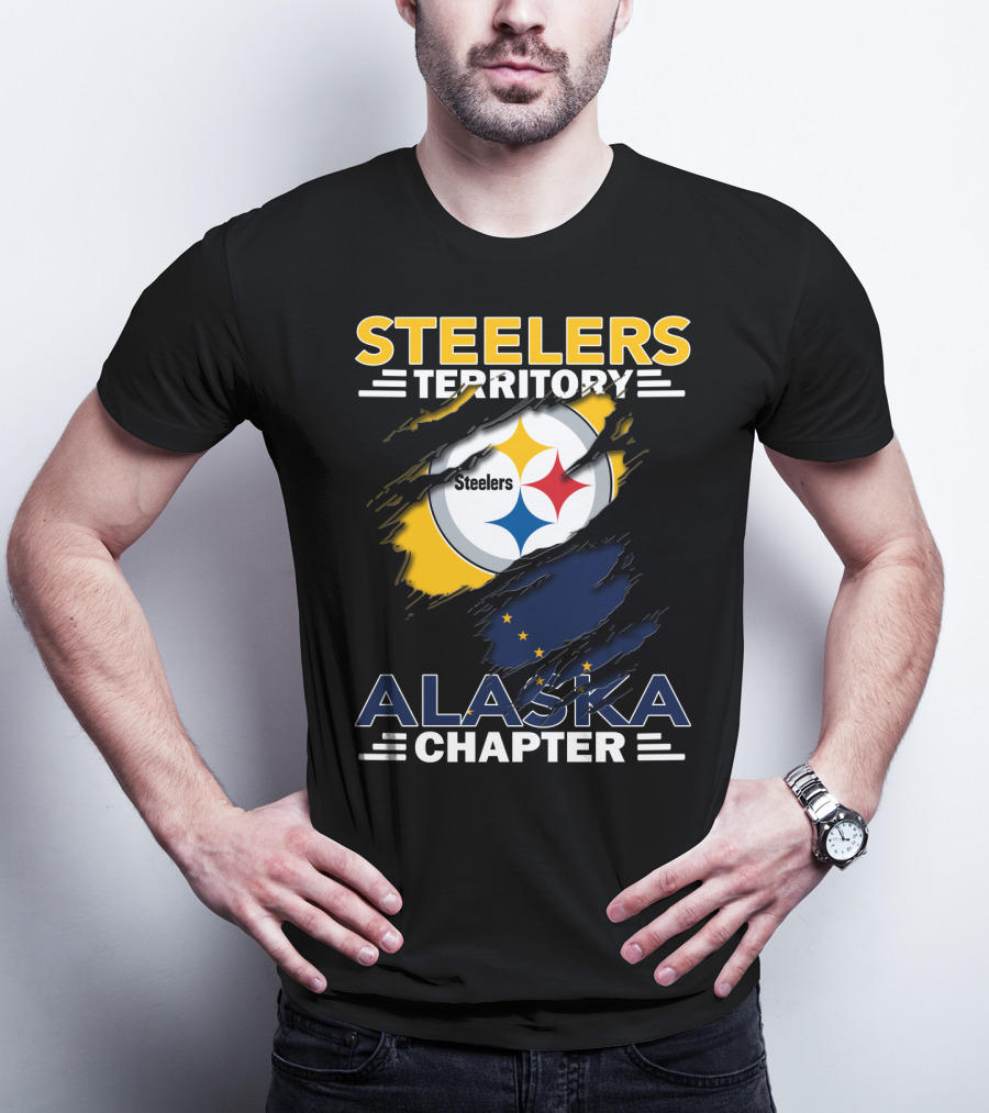 Steelers Territory Alaska Chapter Stars And Flag T-Shirt