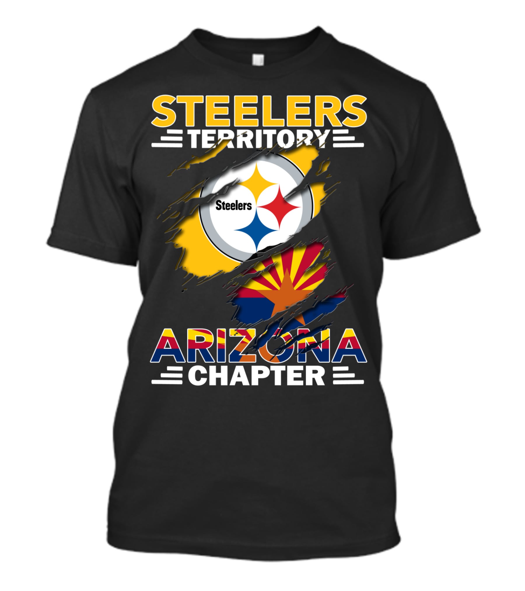 Steelers Territory Steelers Arizona Chapter Flag T-Shirt