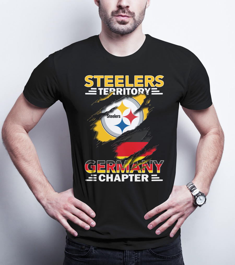 Steelers Territory Germany Chapter Steelers Logo German Flag T-Shirt