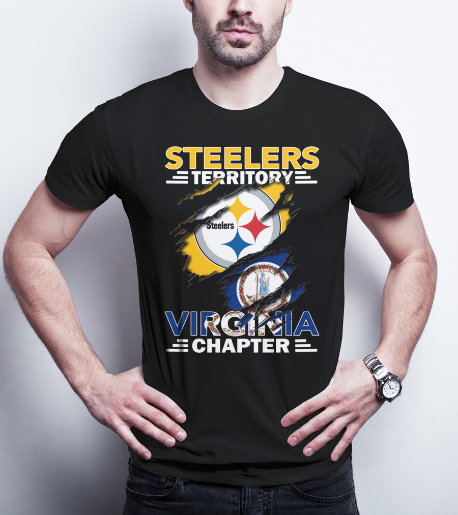 Steelers Territory Virginia Chapter Flag T-Shirt