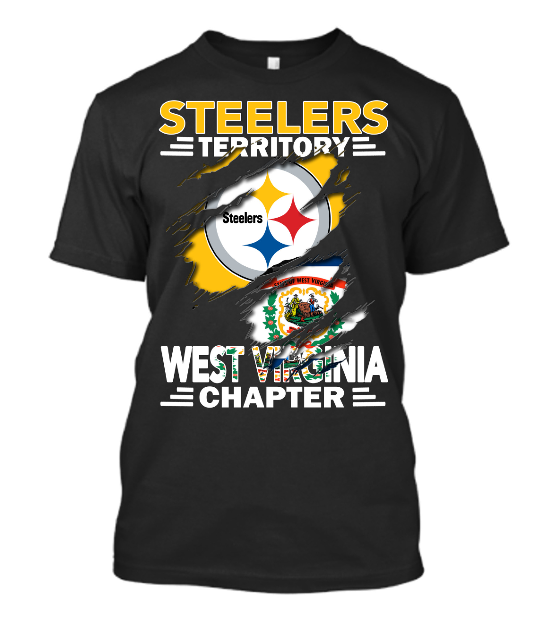 Steelers Territory West Virginia Chapter NFL Fan Club T-Shirt