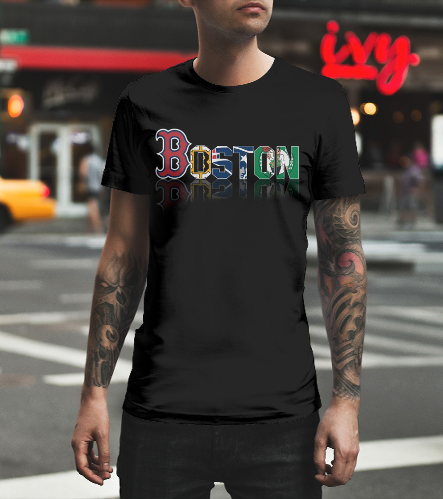 Boston Red Sox Bruins Patriots Celtics City T-Shirt
