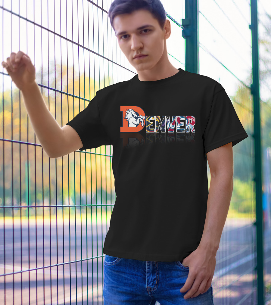 Denver Broncos Nuggets Avalanche Rapids City T-Shirt