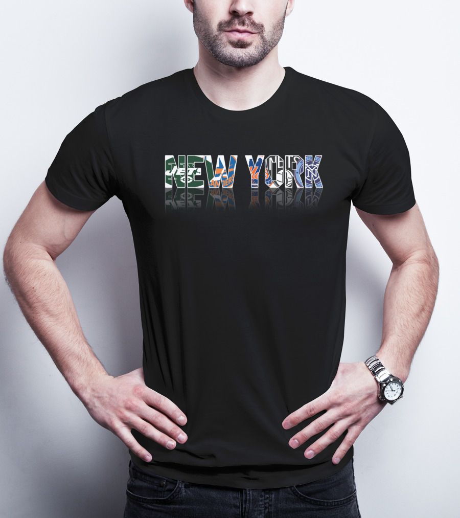 New York Jets Islanders Mets Knicks Giants Yankees City T-Shirt