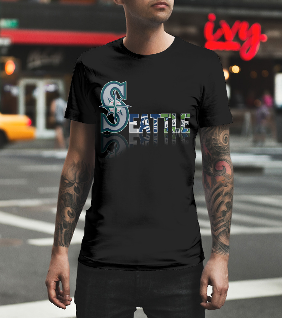 Seattle Mariners Seahawks Sounders City T-Shirt