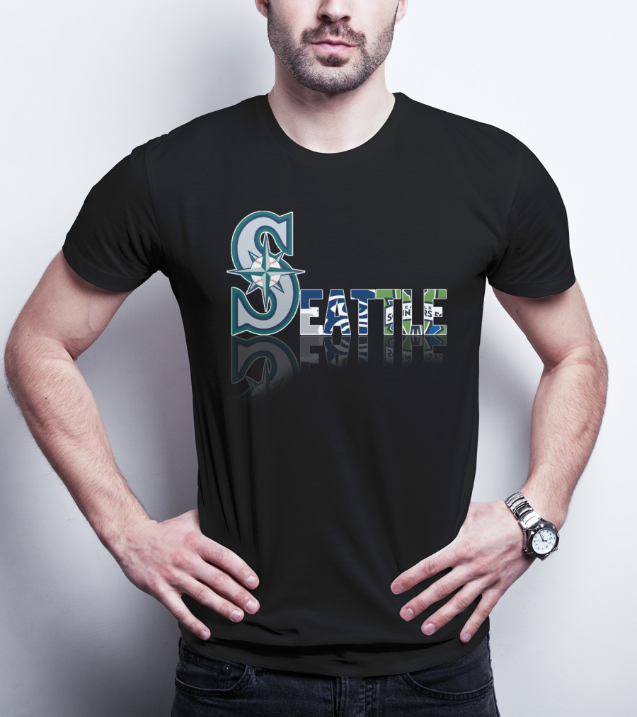 Seattle Mariners Seahawks Sounders City T-Shirt
