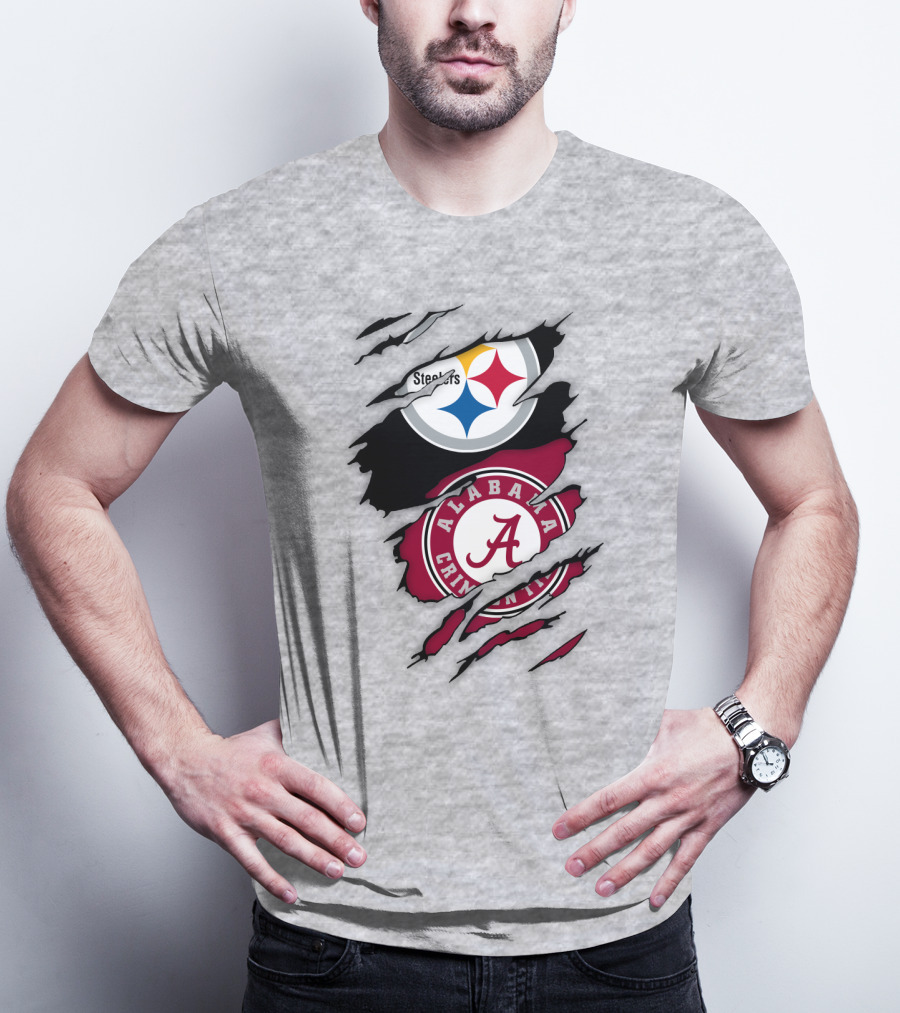 Steelers Alabama Crimson Tide Fusion T-Shirt