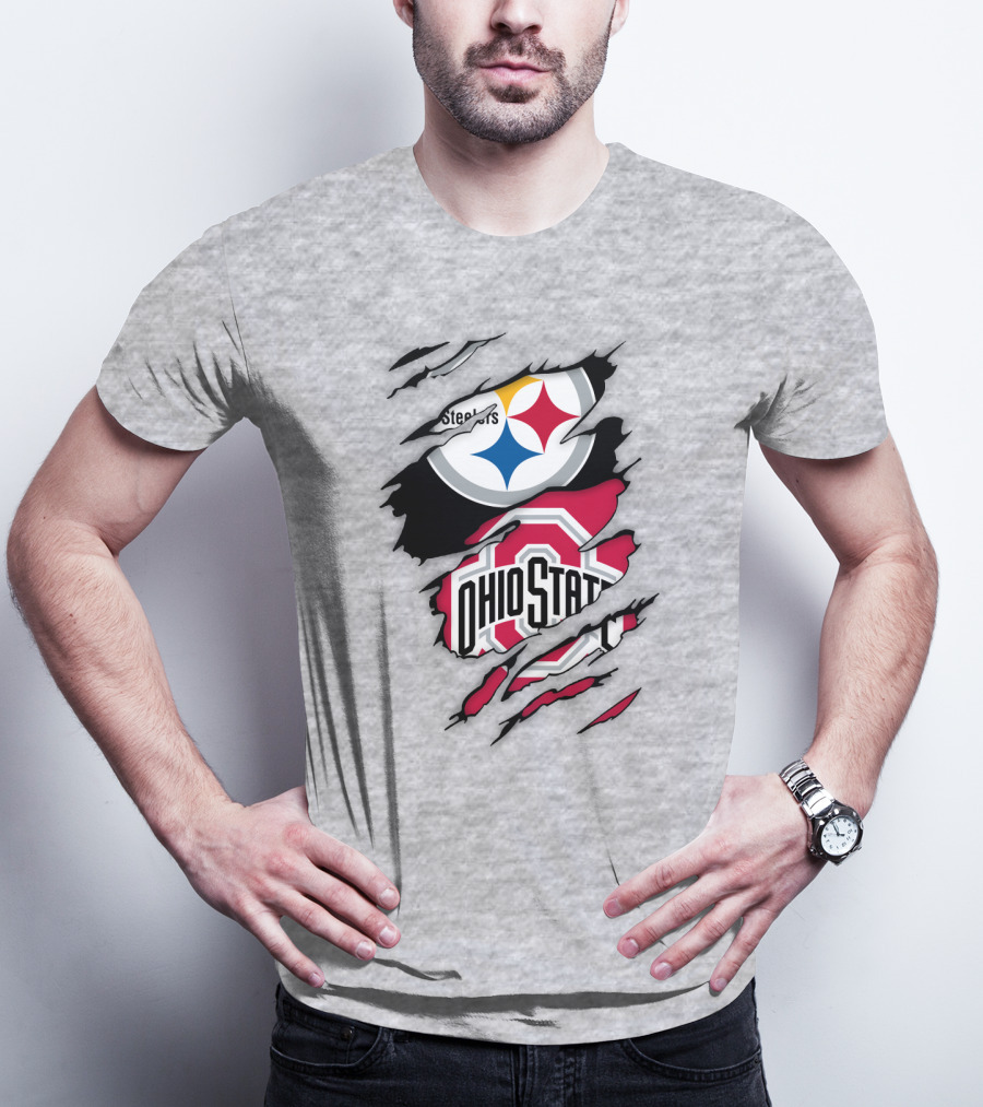 Ohio State Buckeyes Steelers Rip T-Shirt