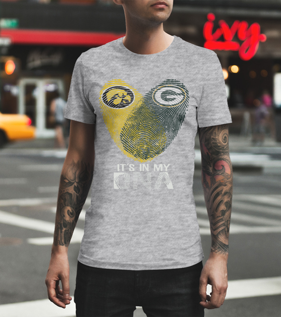 Iowa Hawkeyes Green Bay Packers It's In My Dna T-Shirt