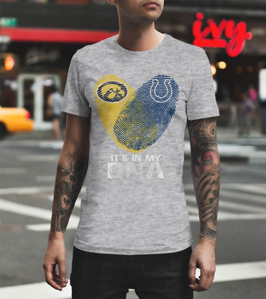 Indianapolis Colts Iowa Hawkeyes It's In My Dna T-Shirt