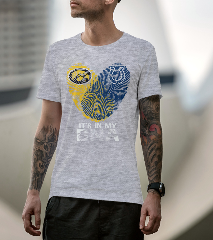 Indianapolis Colts Iowa Hawkeyes It's In My Dna T-Shirt