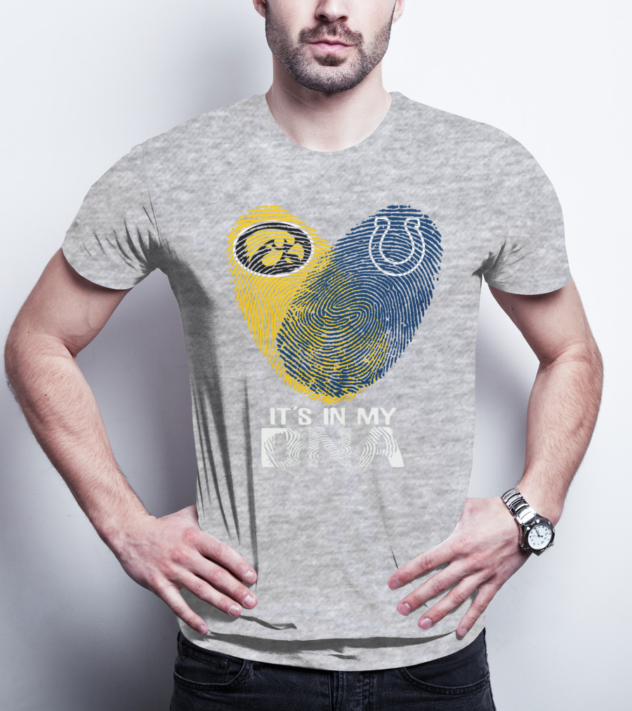 Indianapolis Colts Iowa Hawkeyes It's In My Dna T-Shirt
