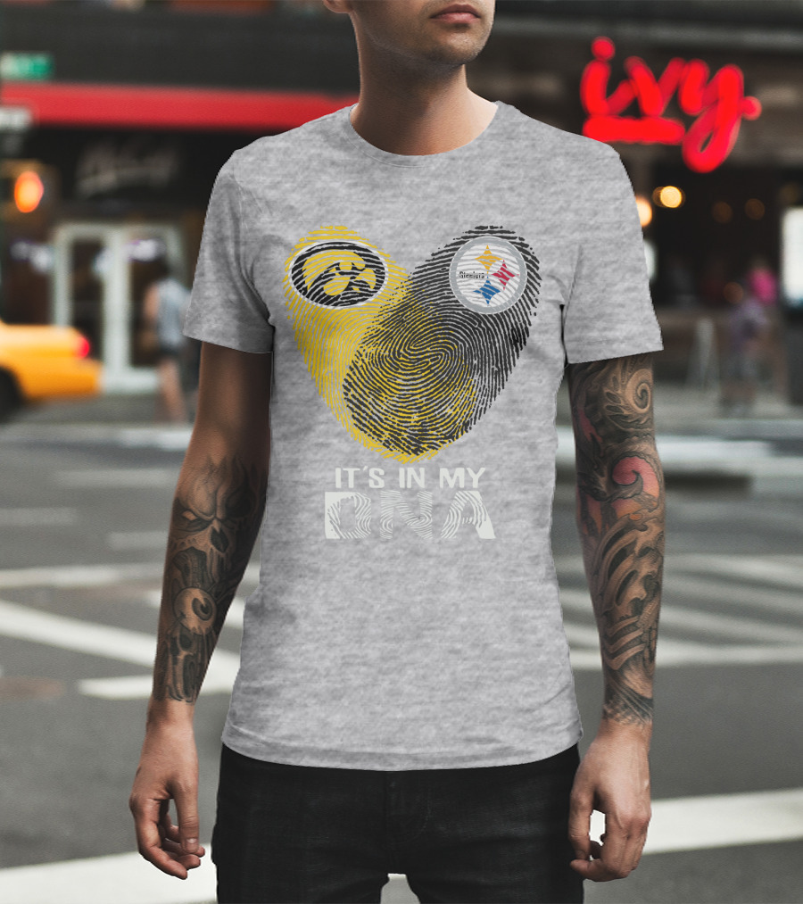 Pittsburgh Steelers Iowa Hawkeye It's In My Dna T-Shirt