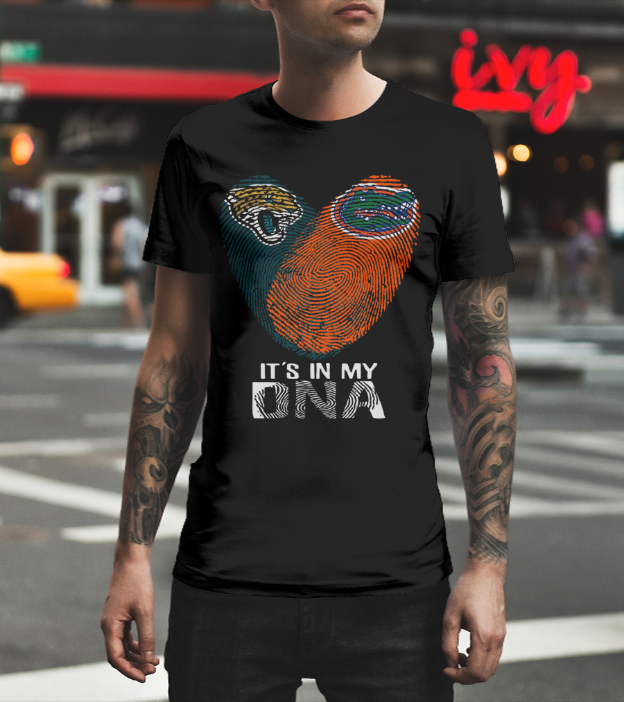 It's In My Dna Florida Gators Jacksonville Jaguars T-Shirt