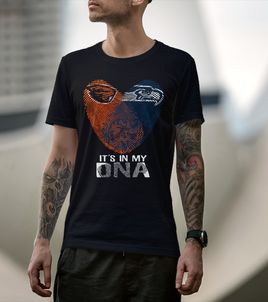 It's In My Dna Oregon State Beavers Seattle Seahawks T-Shirt