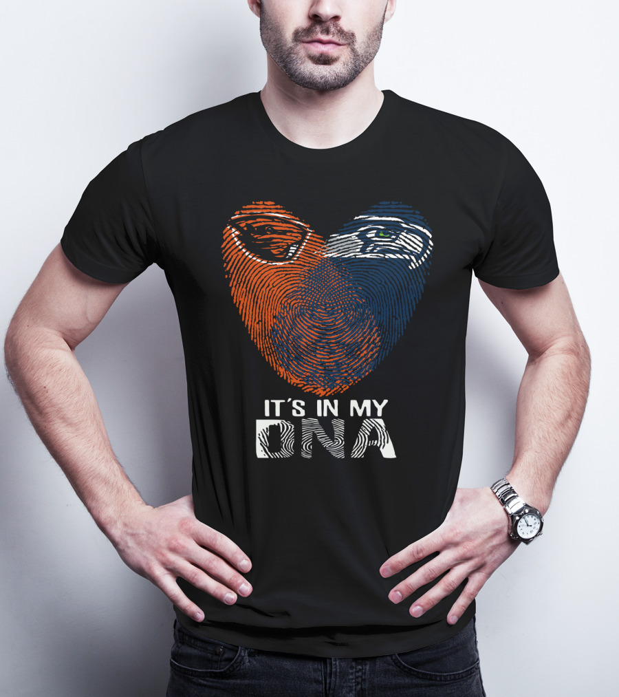 It's In My Dna Oregon State Beavers Seattle Seahawks T-Shirt