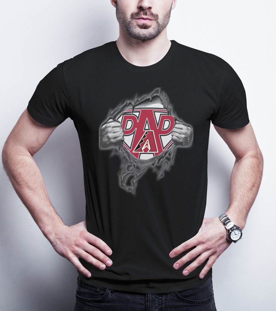 Arizona Diamondbacks Super Dad Hero Burst T-Shirt
