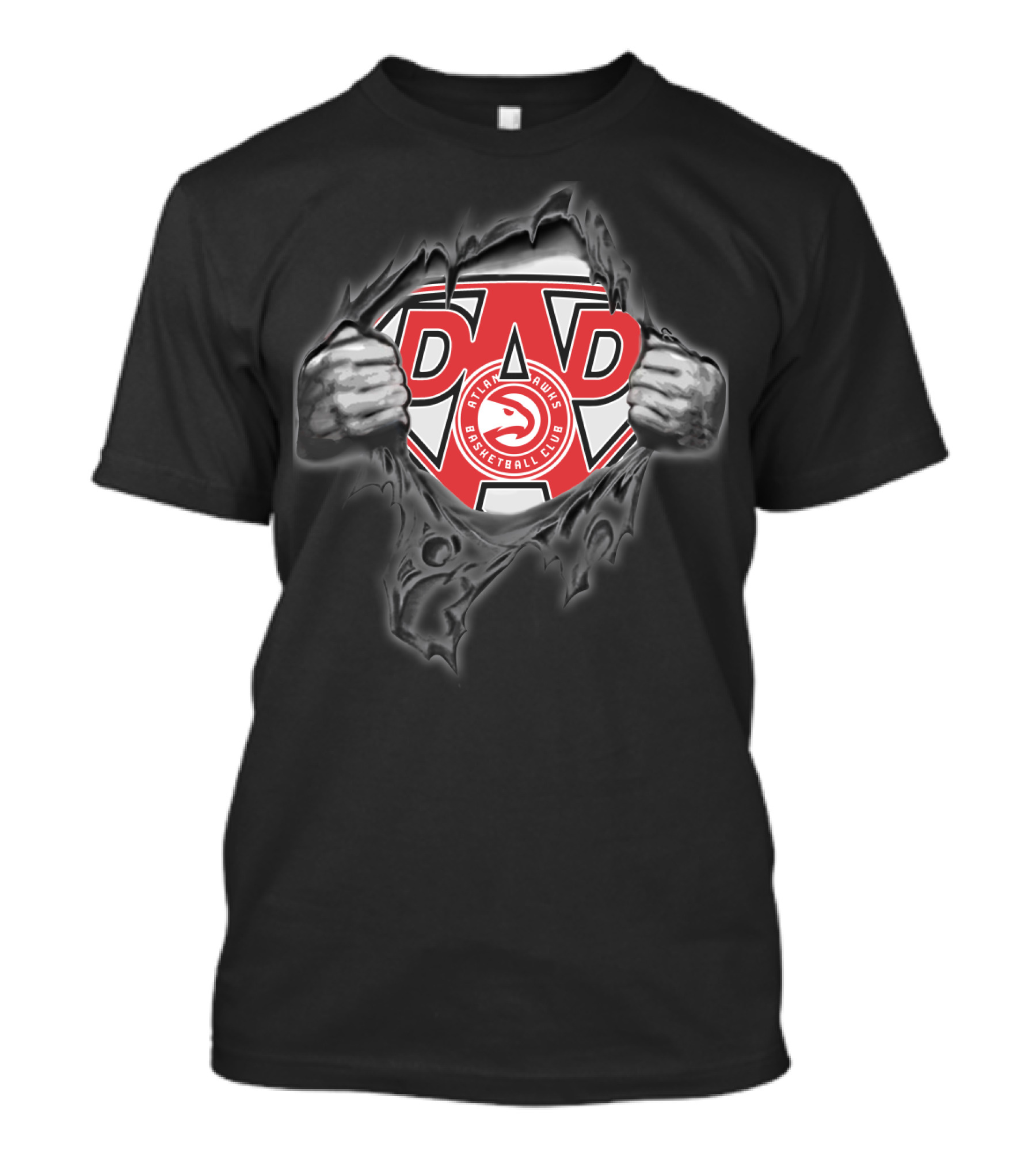 Atlanta Hawks Basketball Super Dad T-Shirt