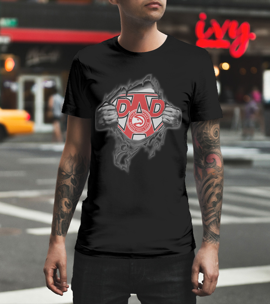 Atlanta Hawks Basketball Super Dad T-Shirt