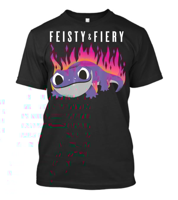 Disney Frozen 2 Bruni Salamander Feisty And Fiery With Flames T-Shirt
