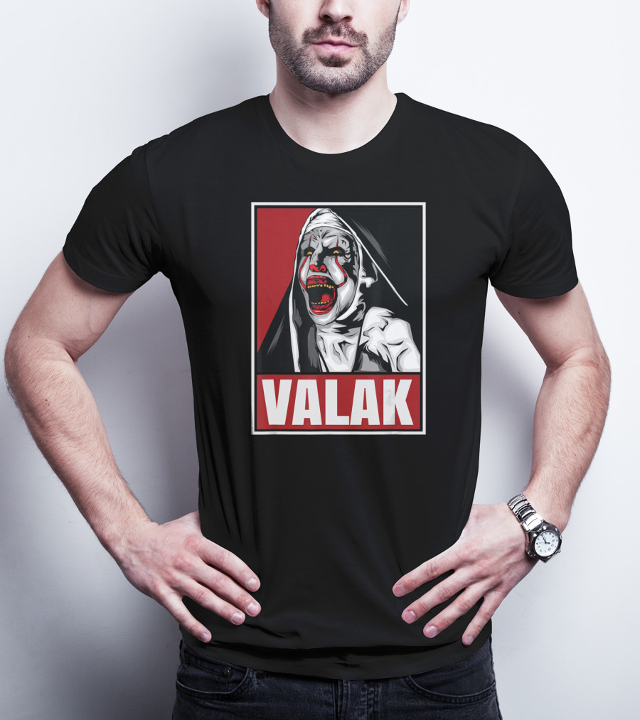 Scary Horror Valak Conjuring Nun Halloween Present T-Shirt