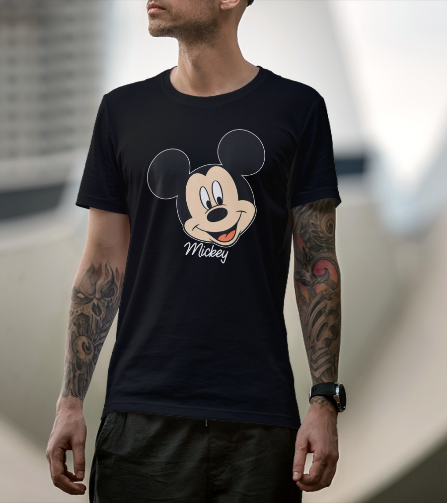 Disney Mickey And Friends Mickey Mouse Big Face Mickey T-Shirt
