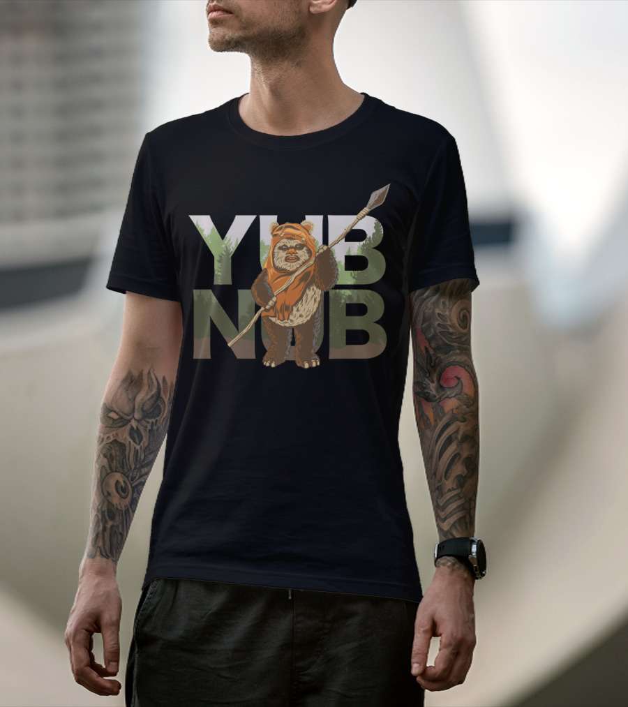 Star Wars Return Of The Jedi Ewok Yub Nub Forest Background T-Shirt