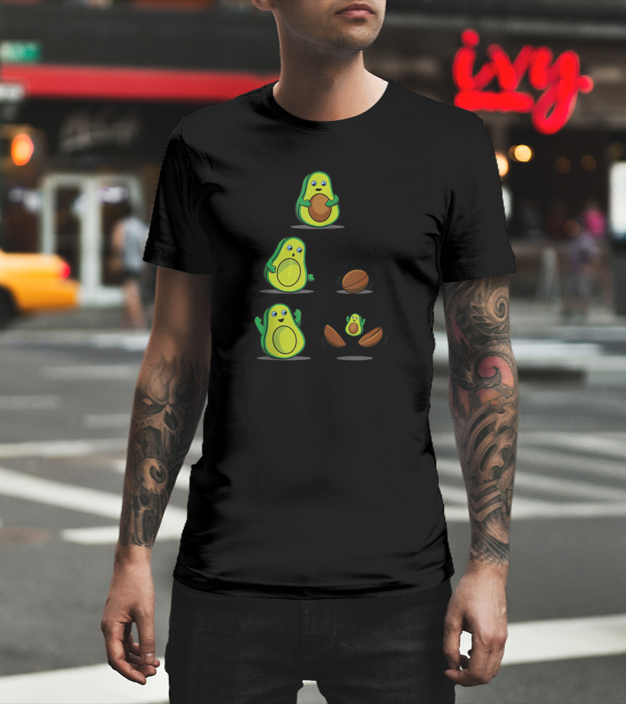 Avocado Mom Pregnancy Mamacado Cute Expecting Fruit Family Gag T-Shirt