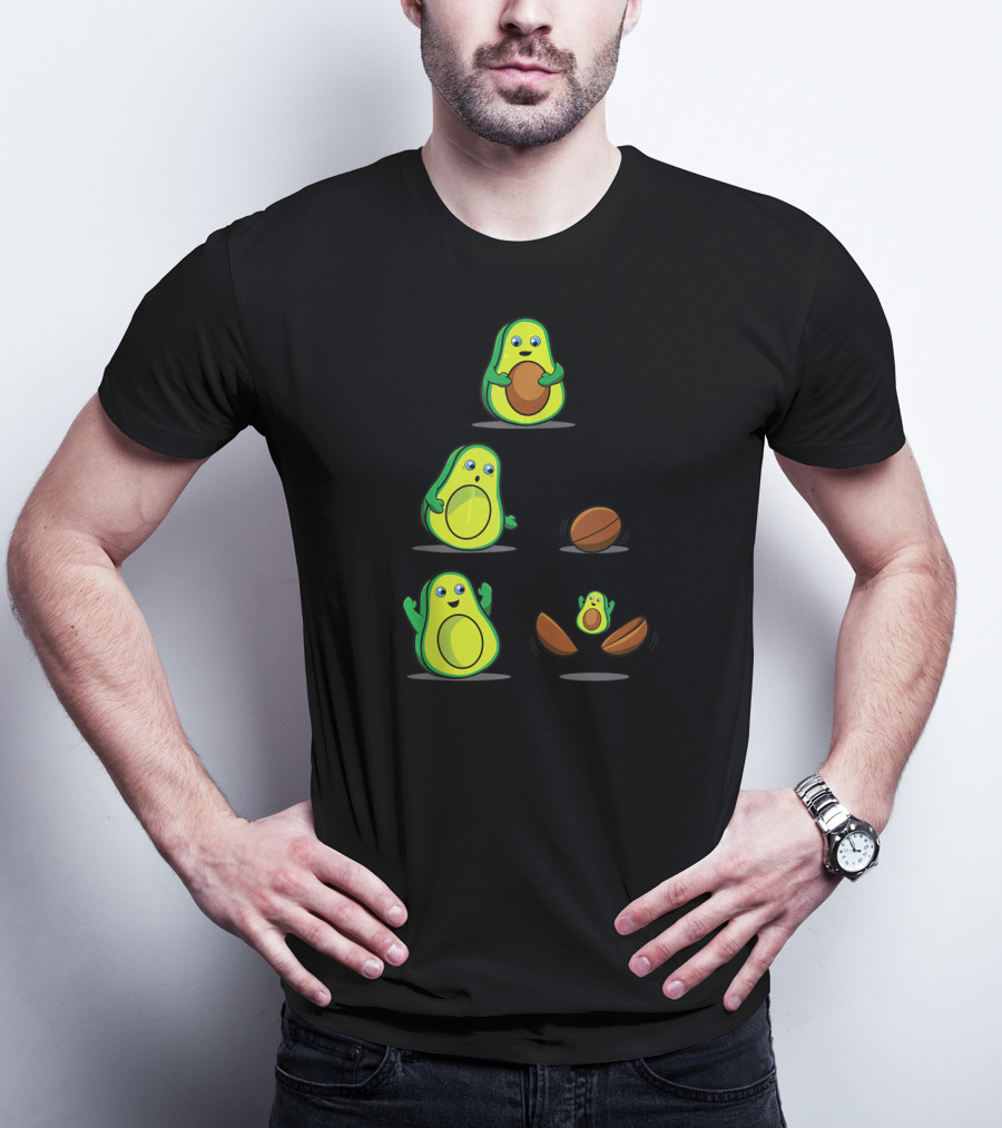 Avocado Mom Pregnancy Mamacado Cute Expecting Fruit Family Gag T-Shirt