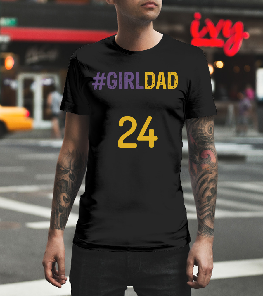 GIRLDAD 24 Kobe Bryant T-Shirt