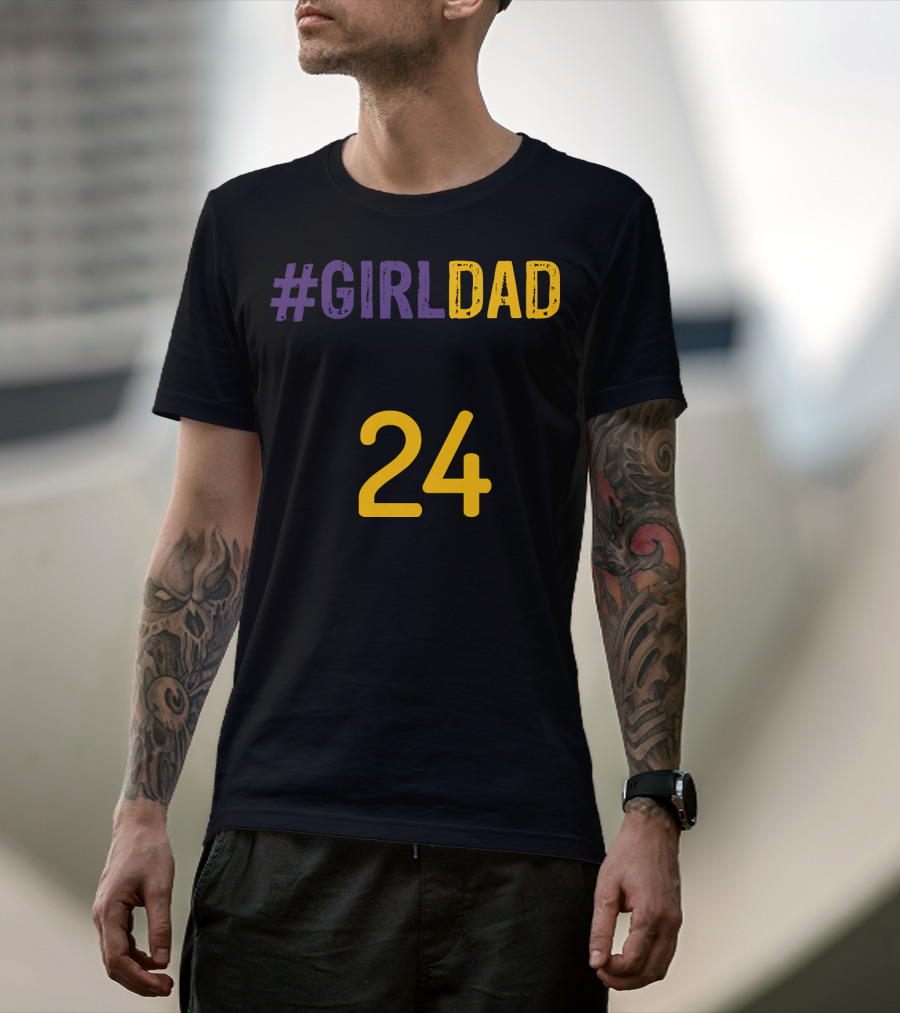 GIRLDAD 24 Kobe Bryant T-Shirt