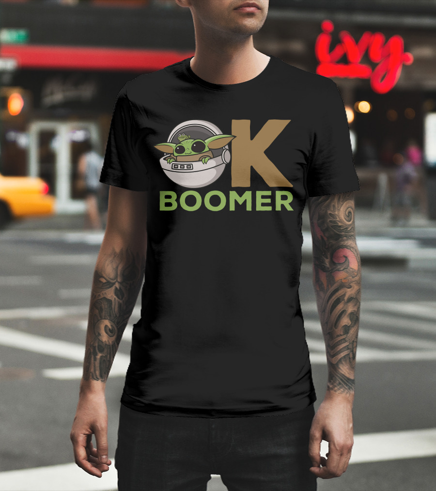 OK Boomer Baby Yoda Meme T-Shirt