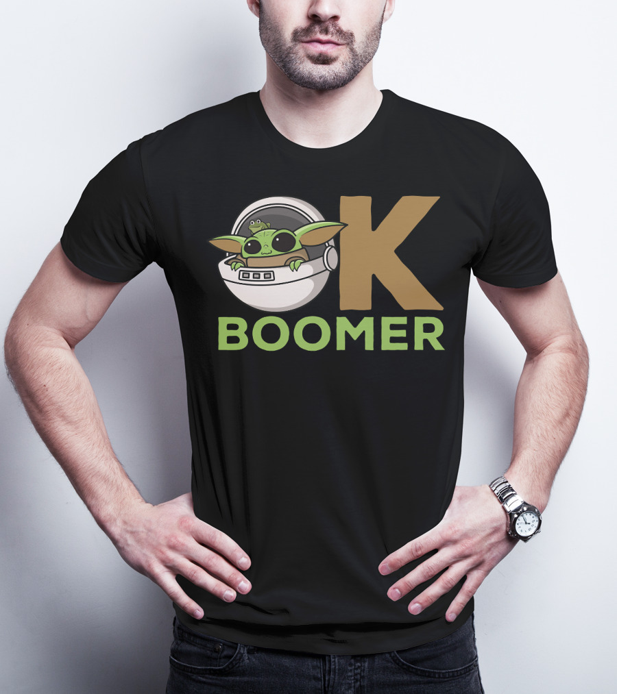 OK Boomer Baby Yoda Meme T-Shirt